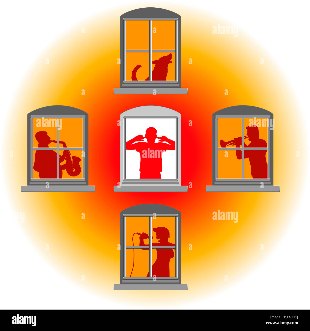 Noise pollution music hi-res stock photography and images - Alamy