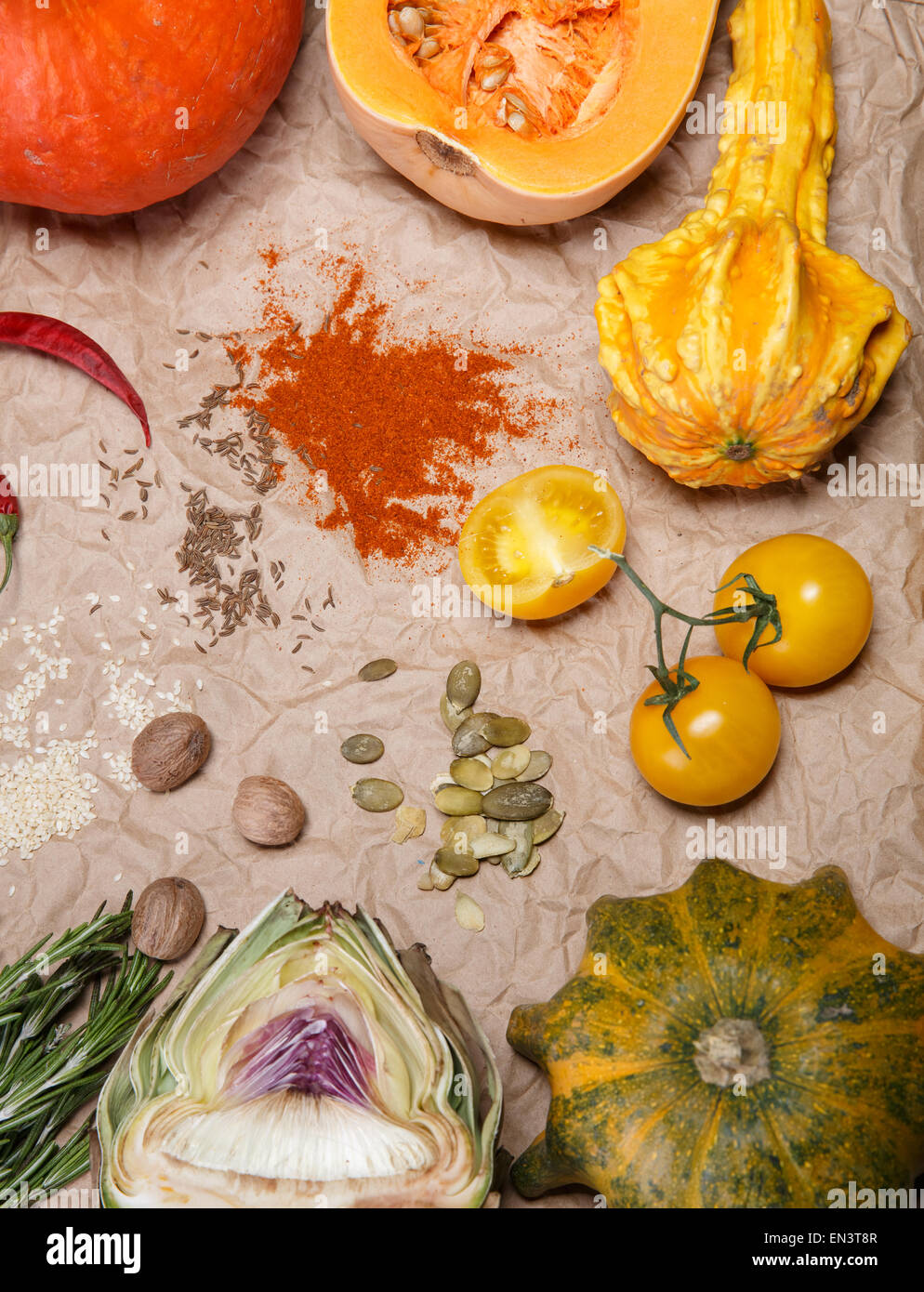 vegetables and spices Stock Photo - Alamy