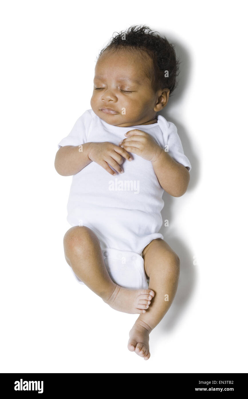 newborn baby in white Stock Photo - Alamy