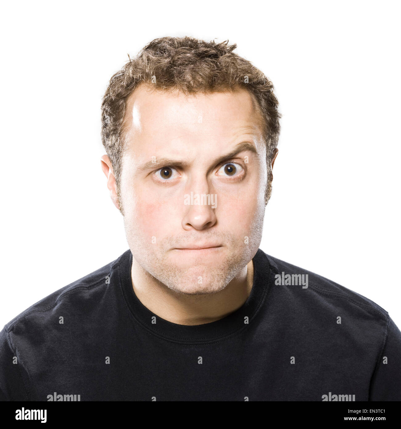 man making an angry face Stock Photo - Alamy