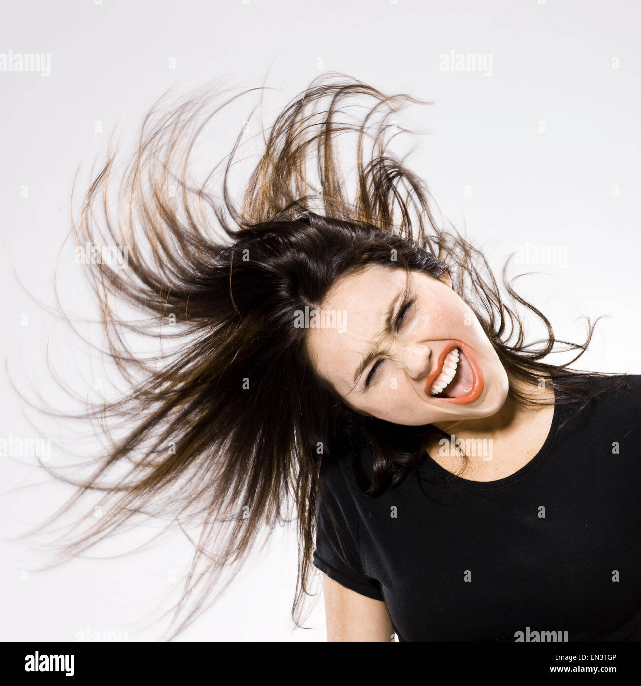 woman with wild hair and appearance Stock Photo - Alamy