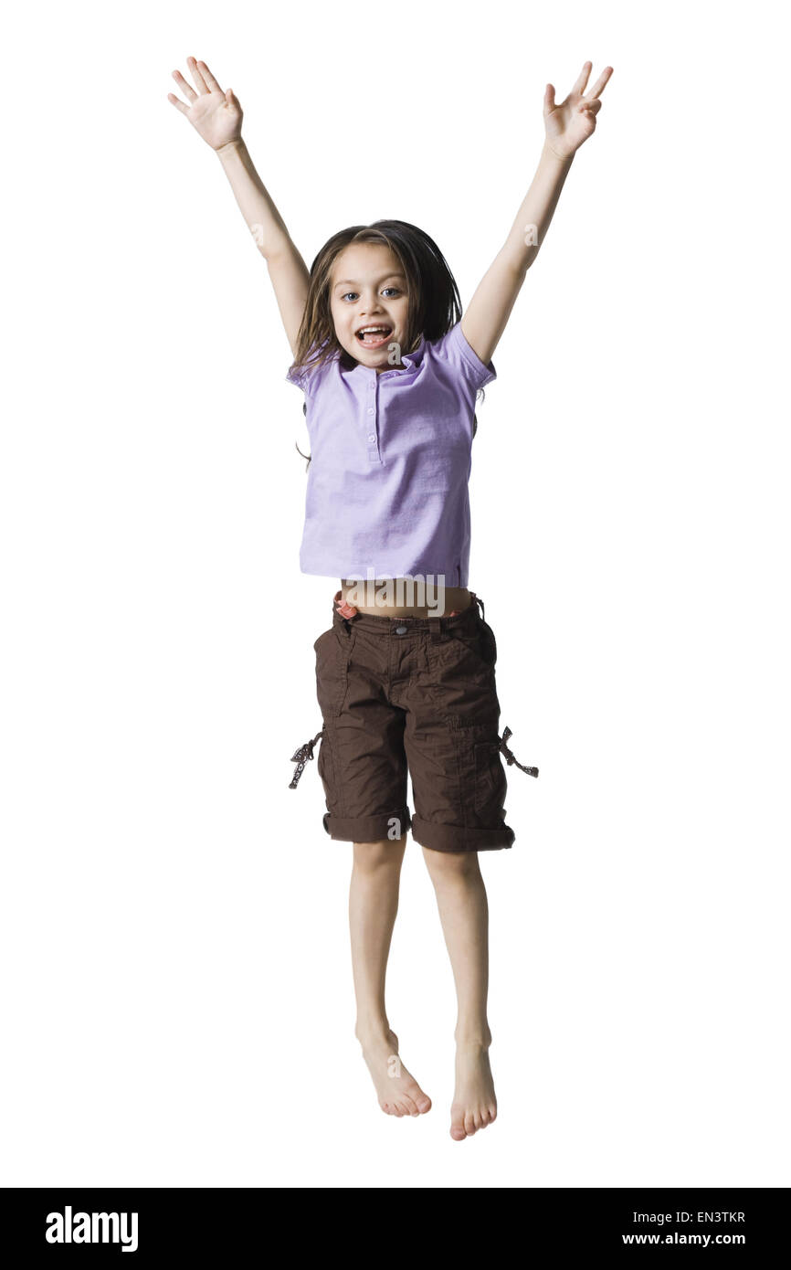 Kids leaping silhouette hi-res stock photography and images - Alamy