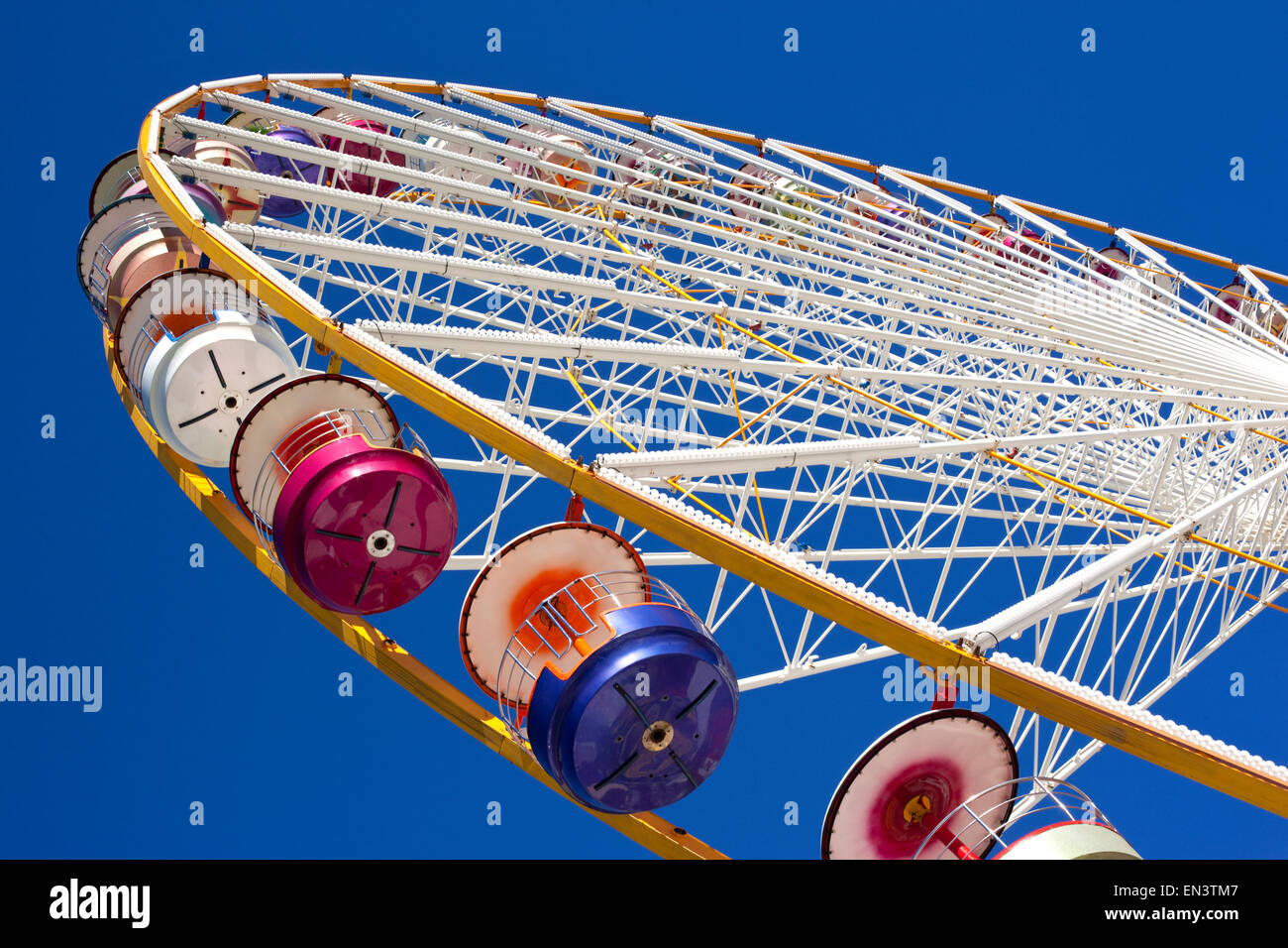 Close up of a big wheel in a fairground Stock Photo - Alamy
