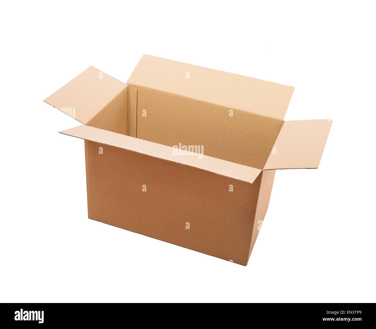 Opened cardboard box Stock Photo - Alamy