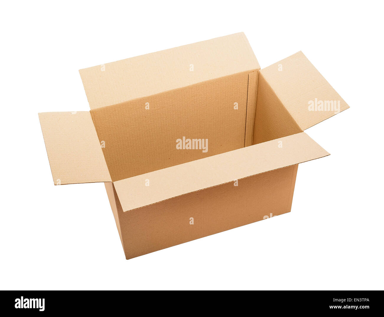 Opened cardboard box Stock Photo - Alamy