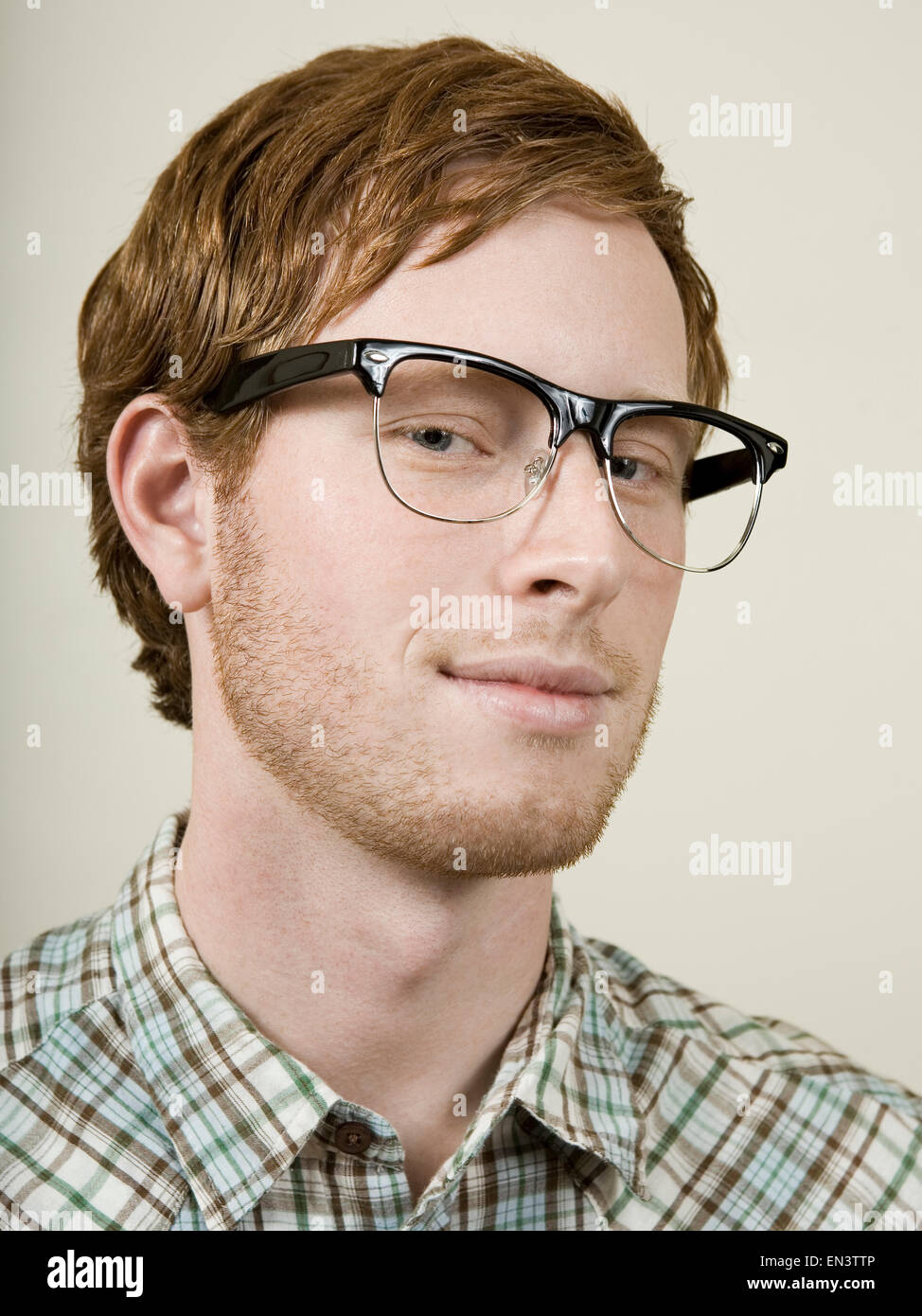 man with glasses Stock Photo - Alamy
