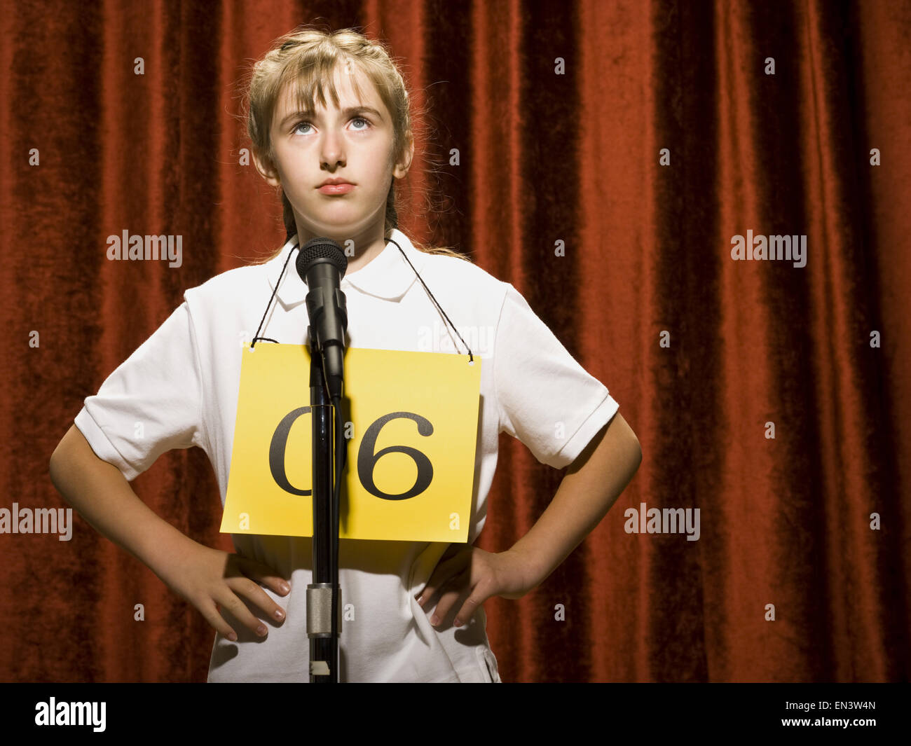 Contestant thinking hi-res stock photography and images - Alamy