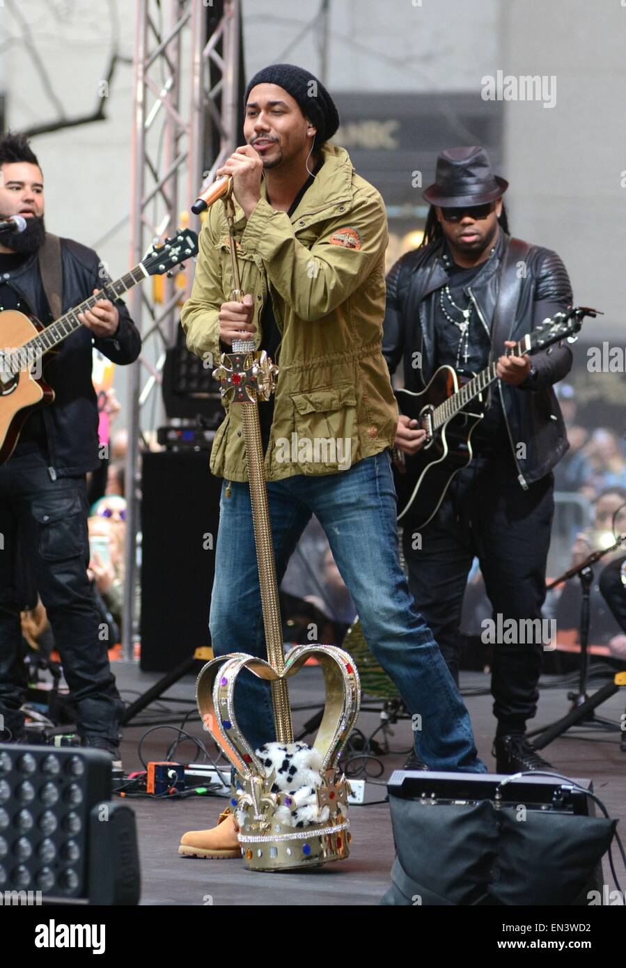 New York, NY, USA. 27th Apr, 2015. Romeo Santos on stage for NBC Today ...