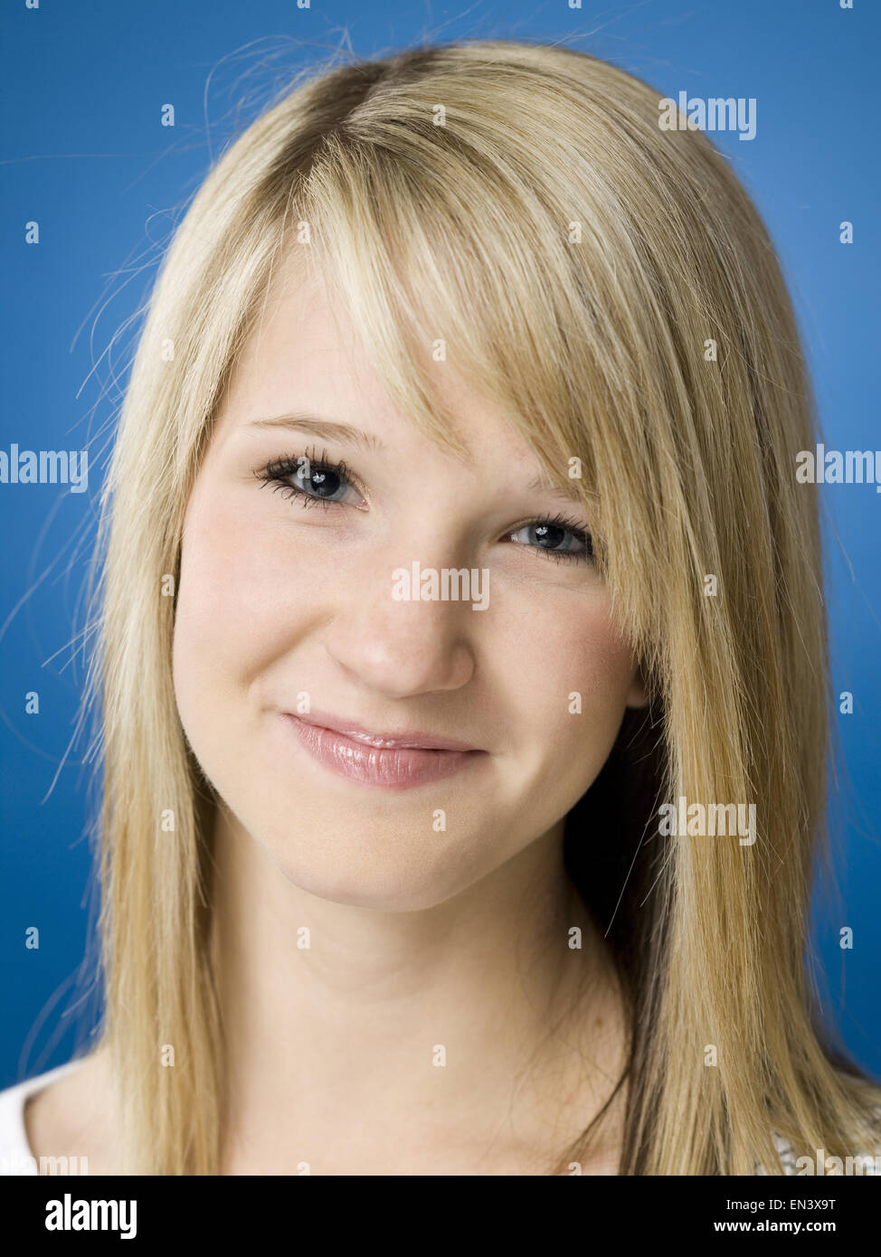Closeup of girl smiling Stock Photo - Alamy