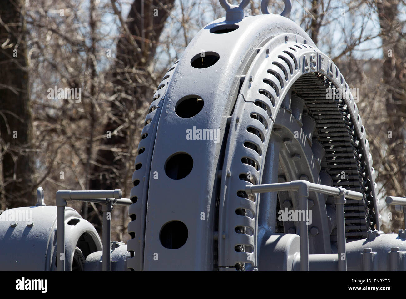 Merrickville Weir Canal locks gear system Stock Photo - Alamy