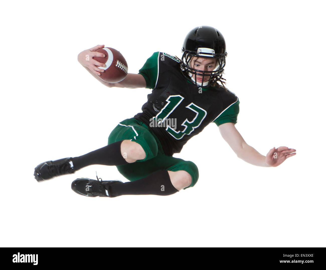 American football catch hi-res stock photography and images - Alamy