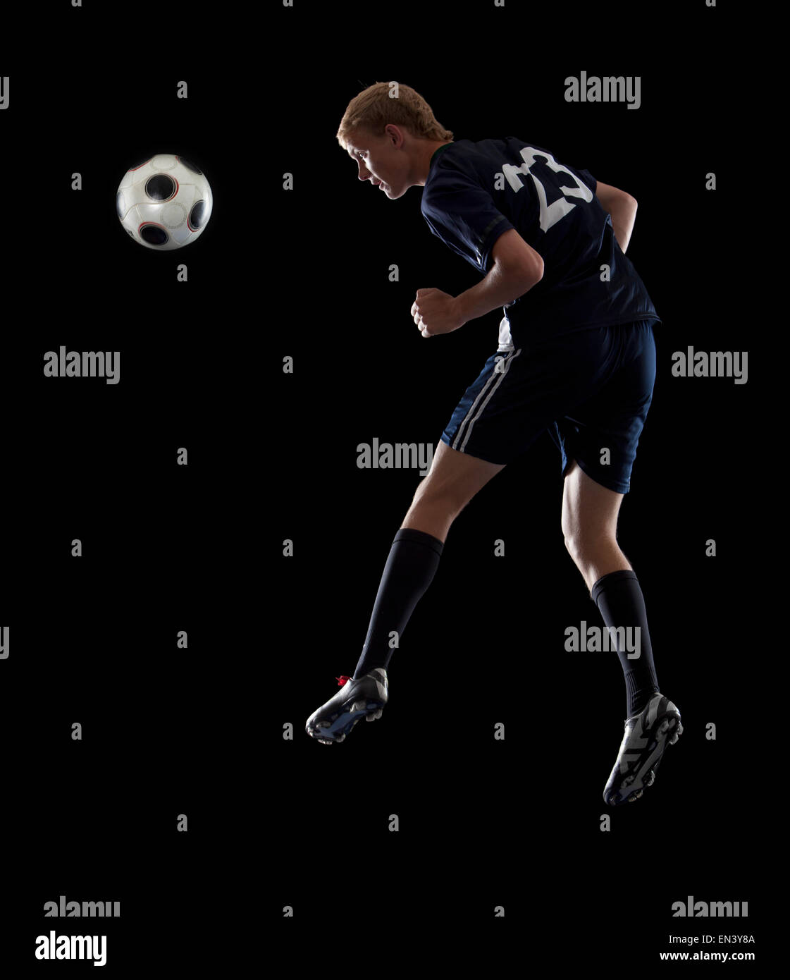 Studio portrait of teenage boy (16-17) with soccer ball Stock Photo - Alamy Studio portrait of teenage boy (16-17) with soccer ball Stock Photo - Alamy