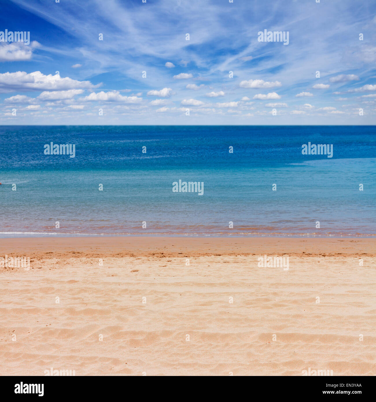 sea shore with blue sky Stock Photo - Alamy