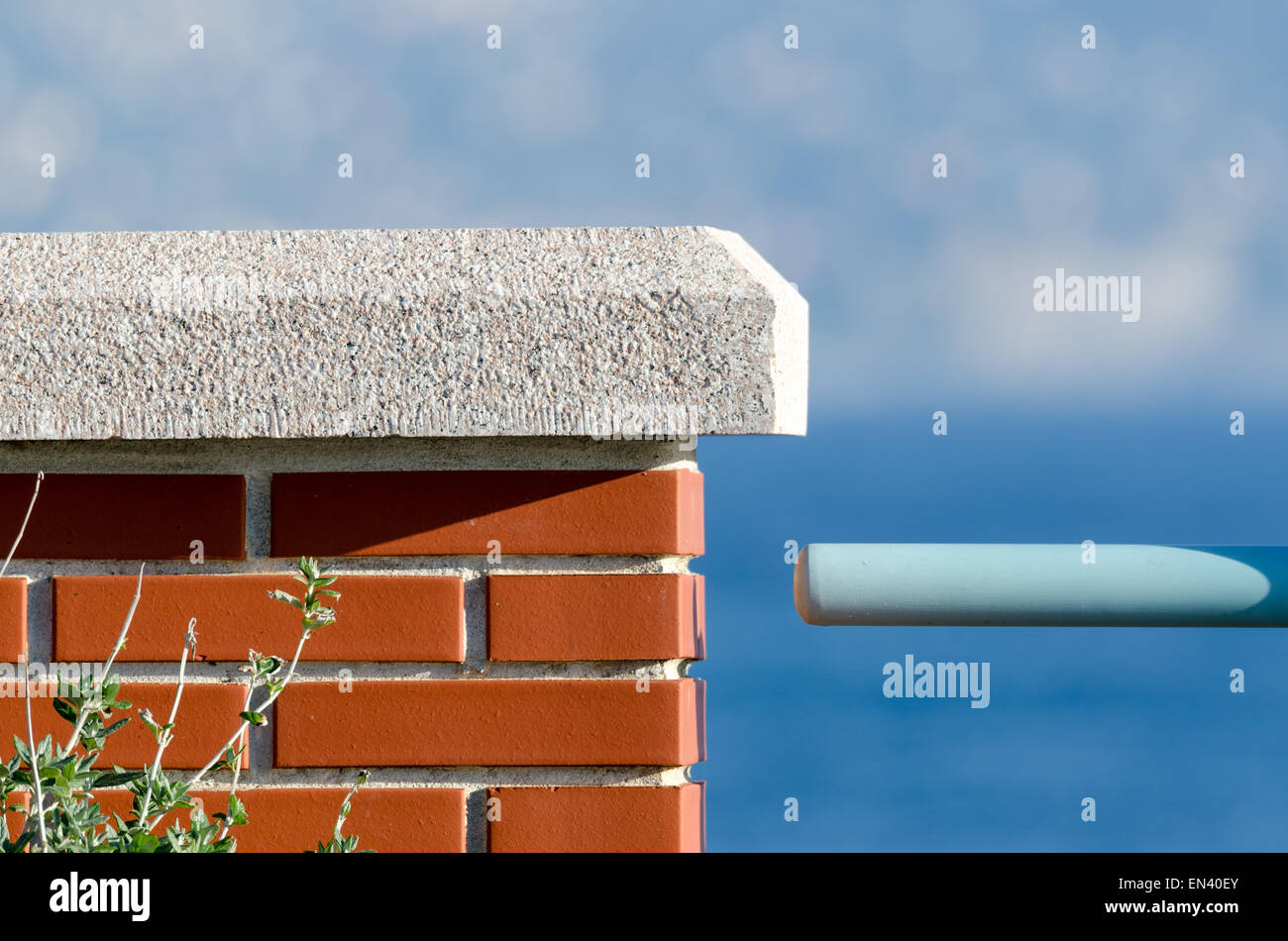 Brick wall railing hi-res stock photography and images - Alamy