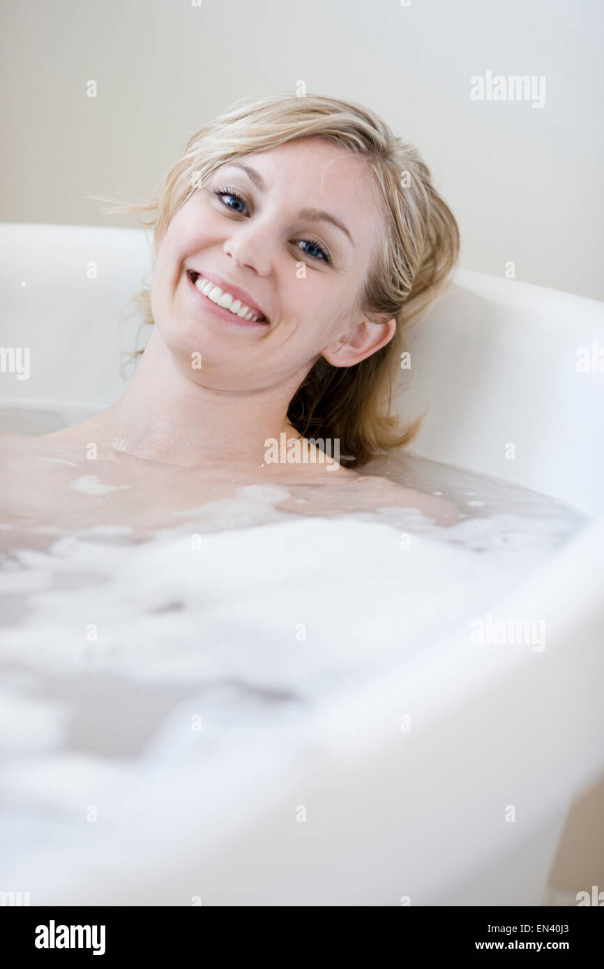 woman taking a bath Stock Photo - Alamy