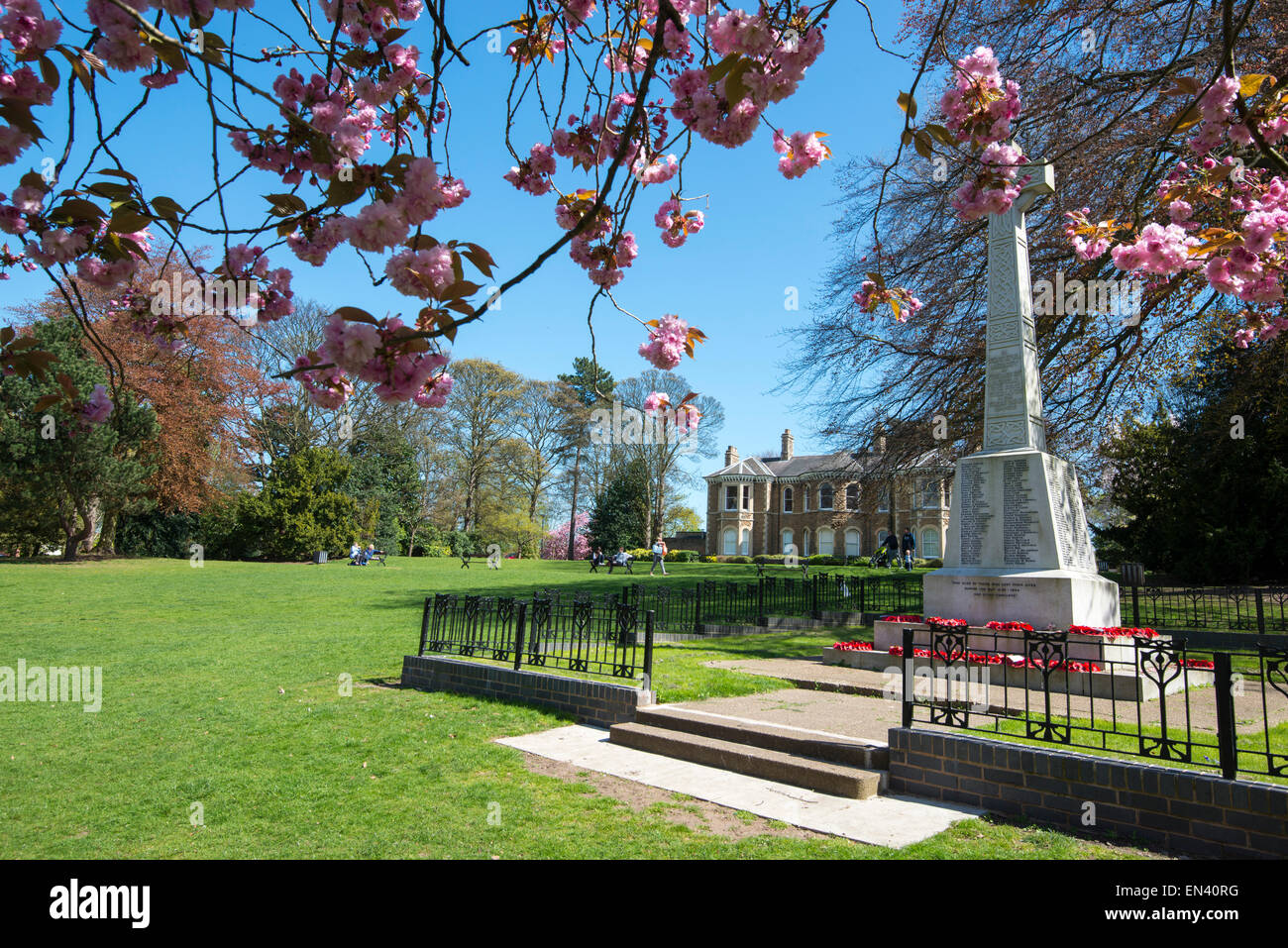 Spring at Arnot Hill Park in Arnold, Nottingham Nottinghamshire England ...
