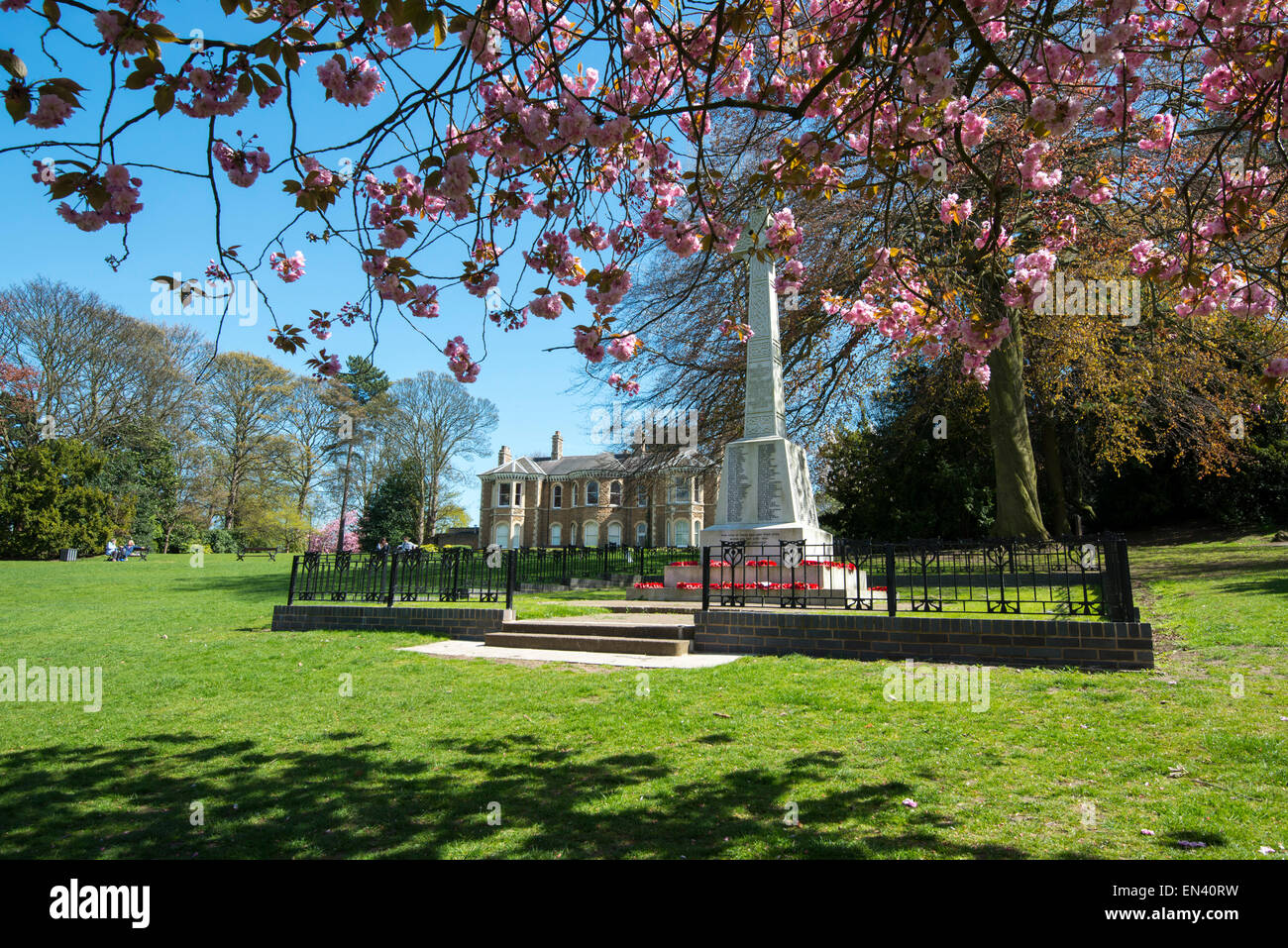 Spring at Arnot Hill Park in Arnold, Nottingham Nottinghamshire England ...