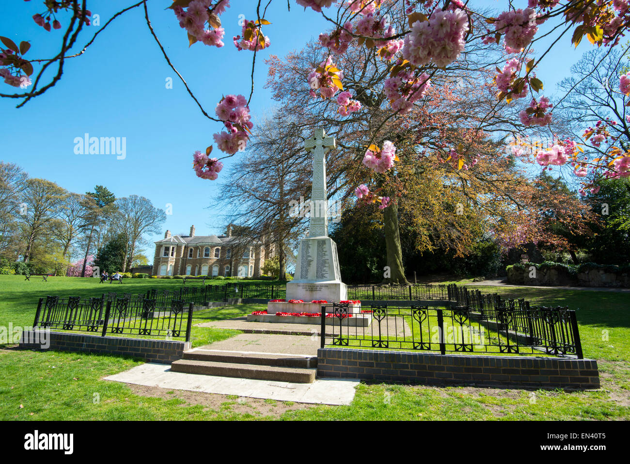Spring at Arnot Hill Park in Arnold, Nottingham Nottinghamshire England ...