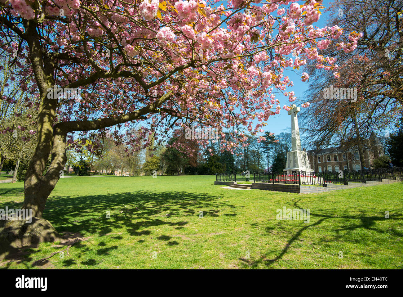 Spring at Arnot Hill Park in Arnold, Nottingham Nottinghamshire England ...