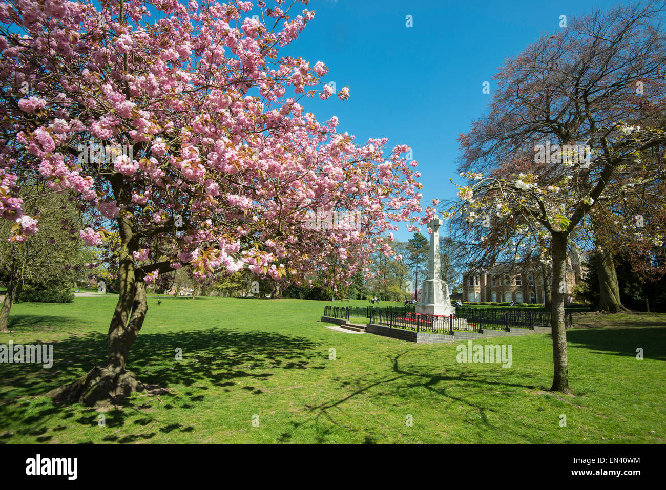 Spring at Arnot Hill Park in Arnold, Nottingham Nottinghamshire England ...
