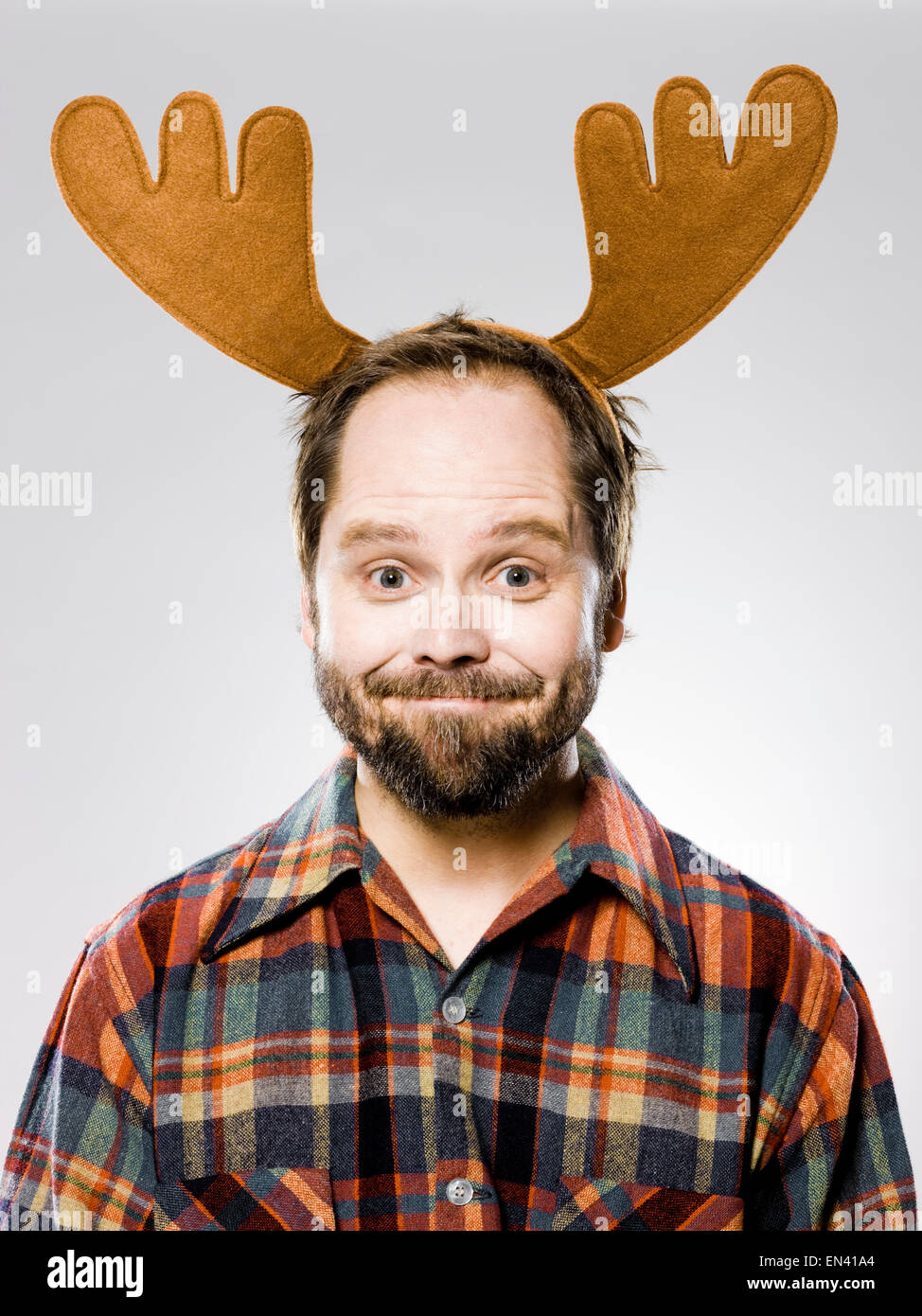 Person in reindeer costume hi-res stock photography and images - Alamy