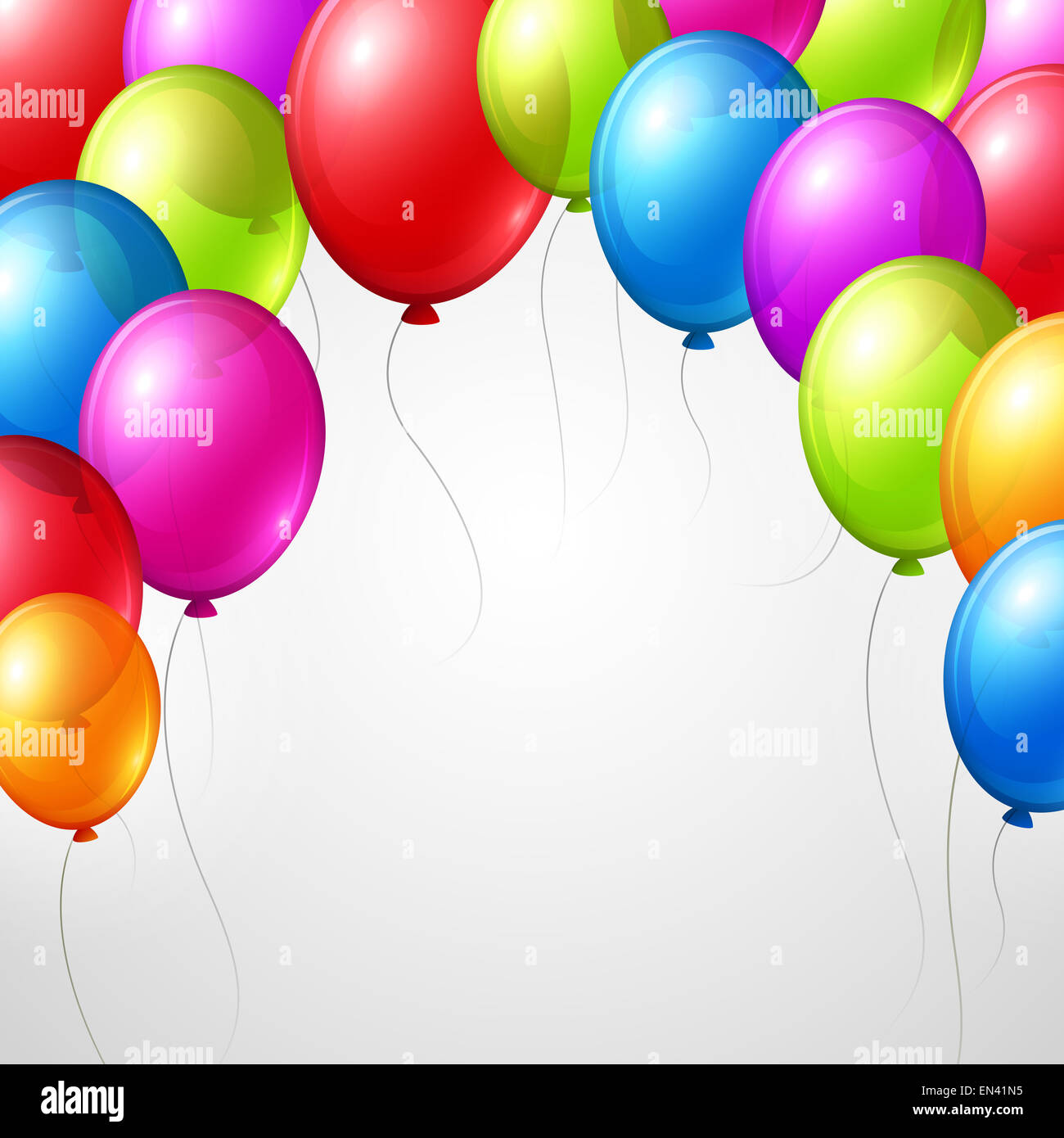 Festive Balloons real transparency Stock Photo - Alamy