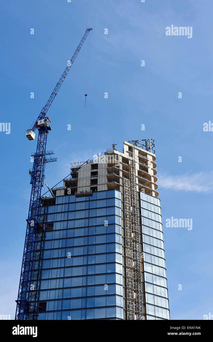 New high rise residential development, under construction, City Road ...