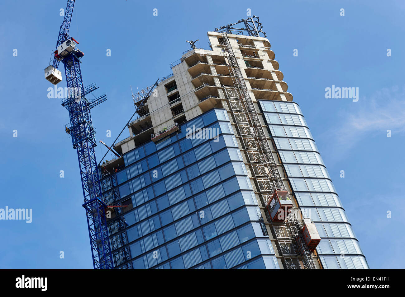 New high rise residential development, under construction, City Road ...
