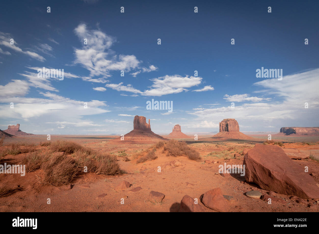 typical Monument Valley. Sandstone formation in Monument Valley during ...