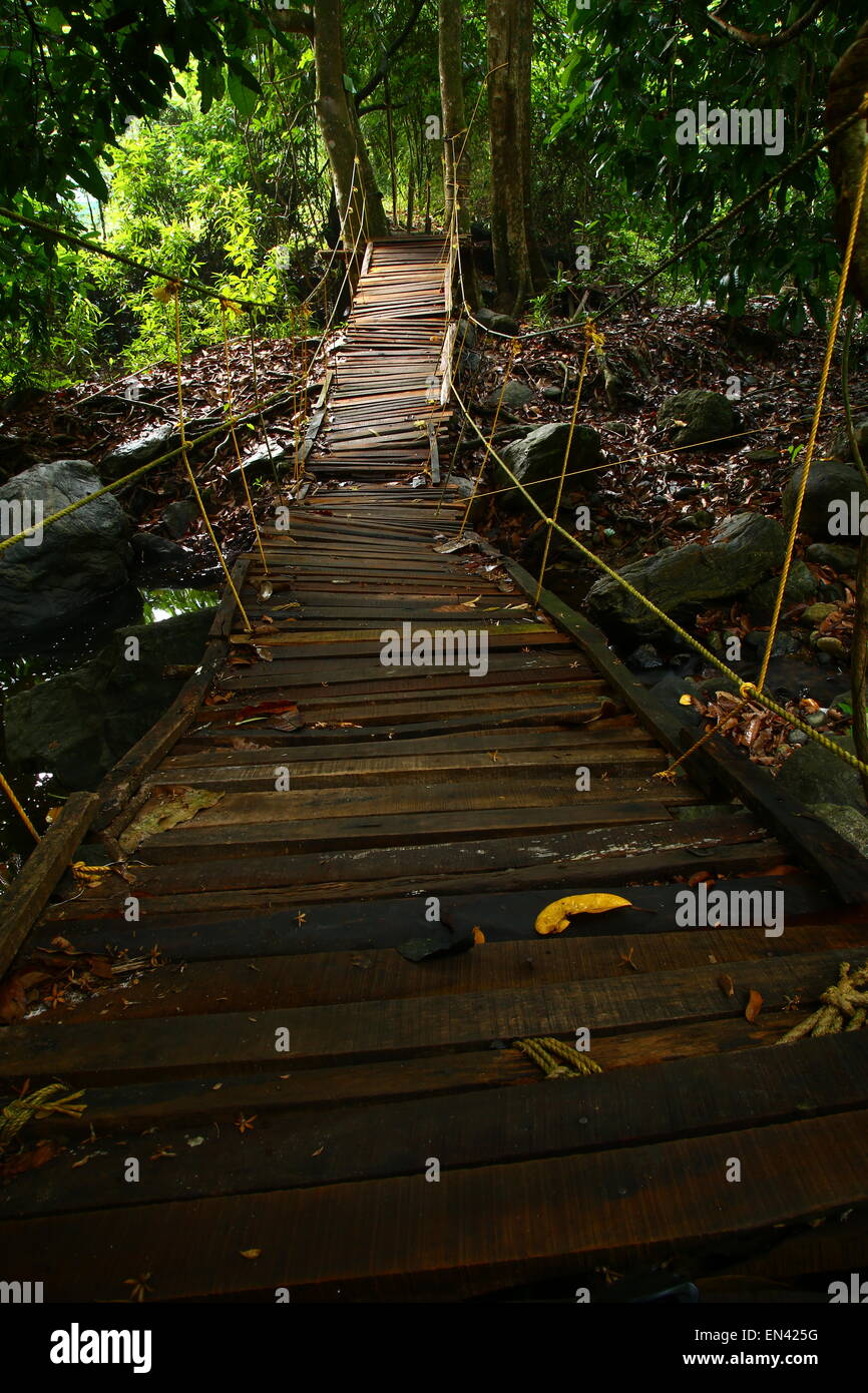 Pedestrian wood bridge hi-res stock photography and images - Alamy