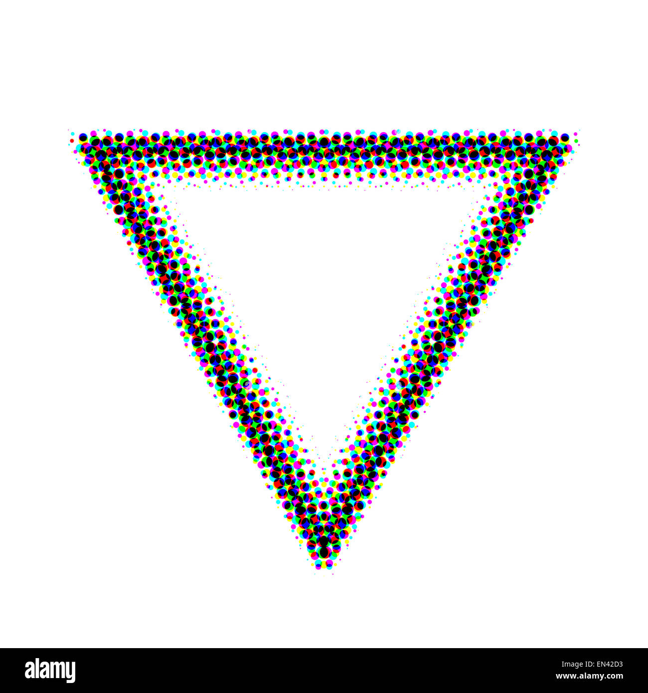 Dotted triangle Cut Out Stock Images & Pictures - Alamy