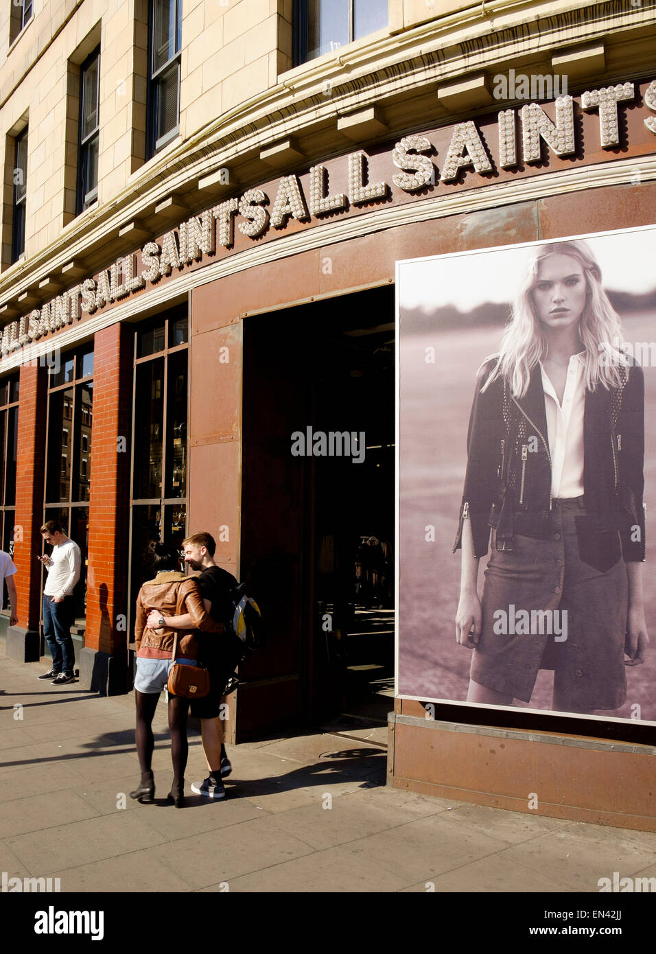 April 2015, London: Allsaints Spitalfields - now a major fashion chain ...