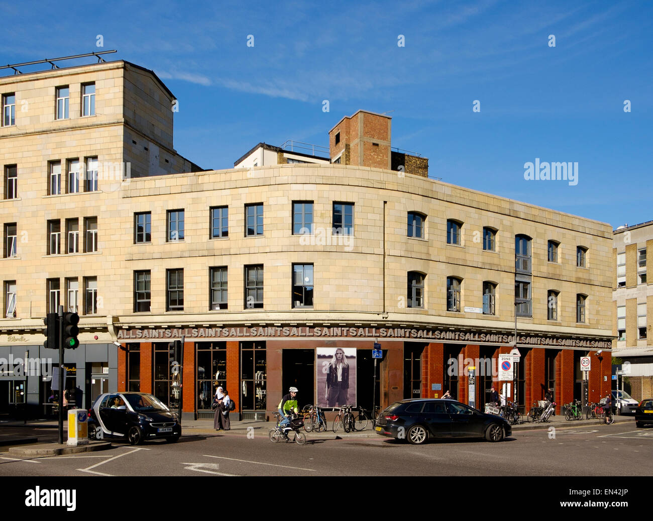 April 2015, London: Allsaints Spitalfields - now a major fashion chain ...