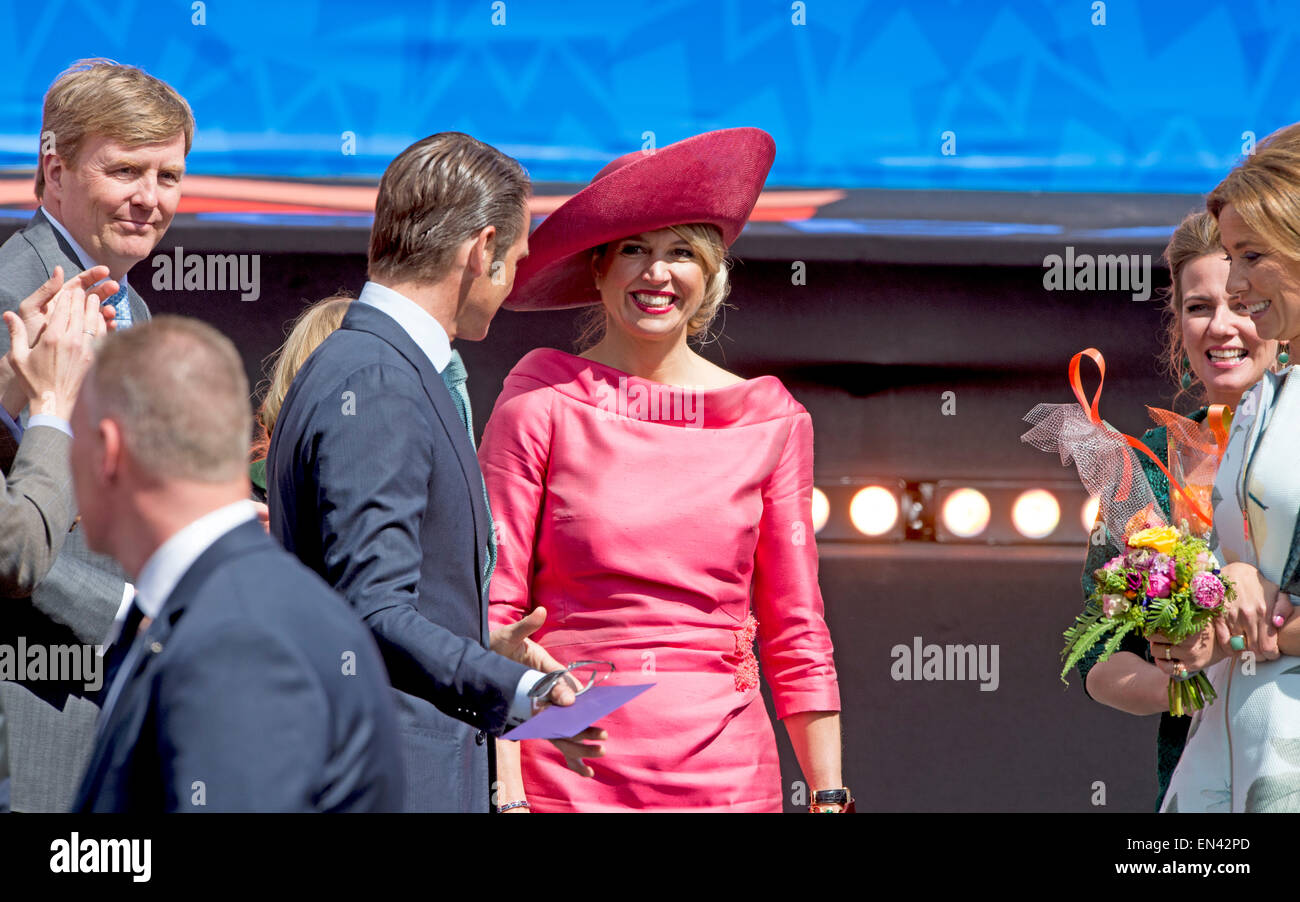 Dordrecht, The Netherlands. 27th Apr, 2015. King Willem-Alexander ...