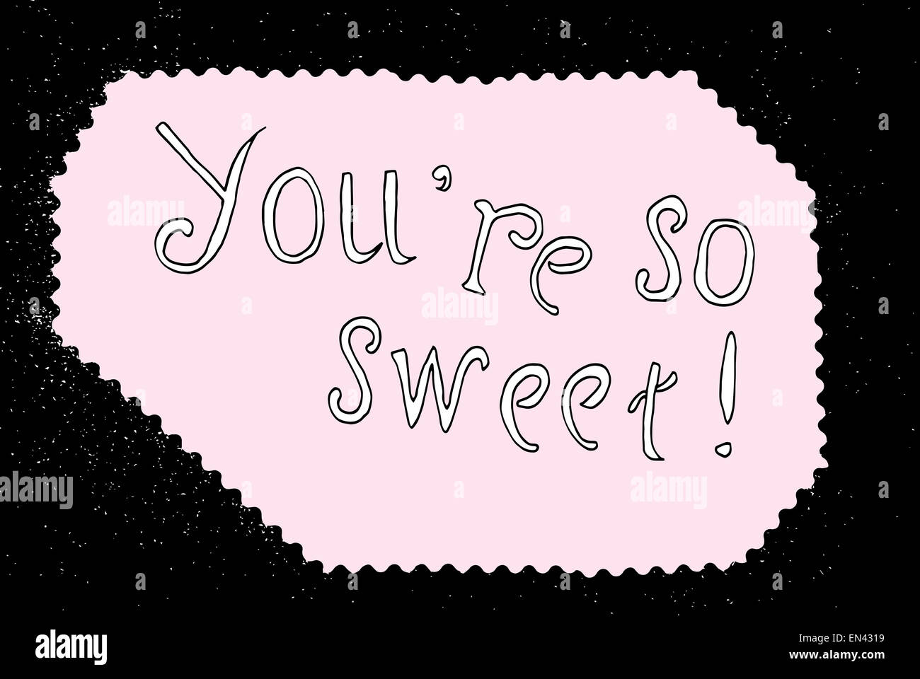 Hand drawn message Stock Photo - Alamy