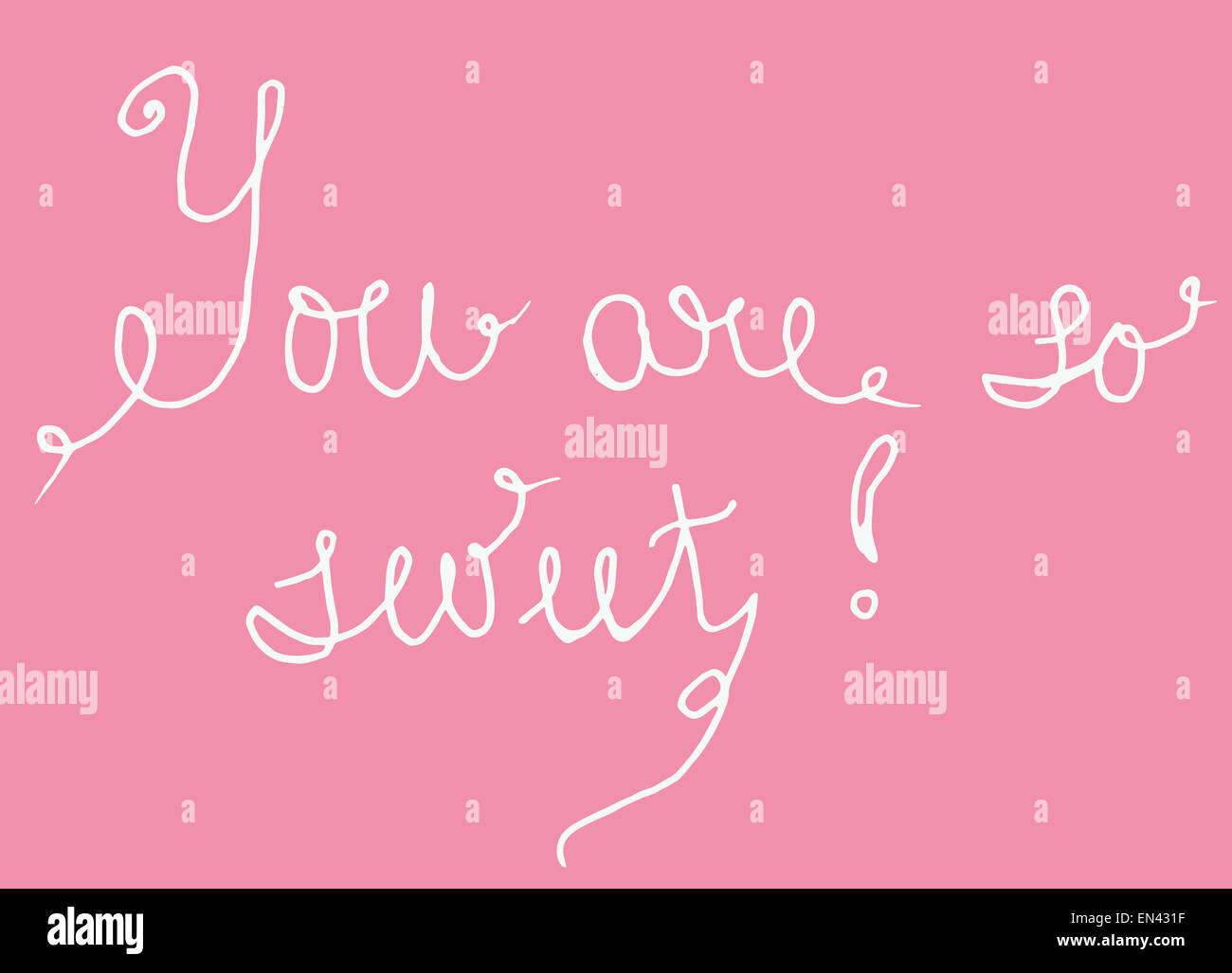 Hand drawn message Stock Photo - Alamy