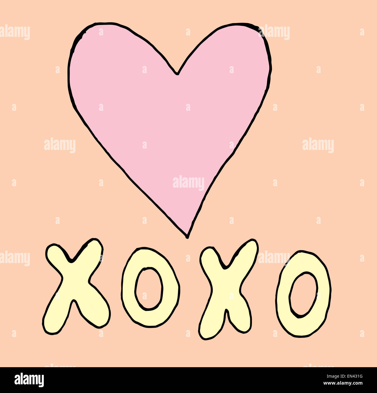 Hand drawn message Stock Photo - Alamy