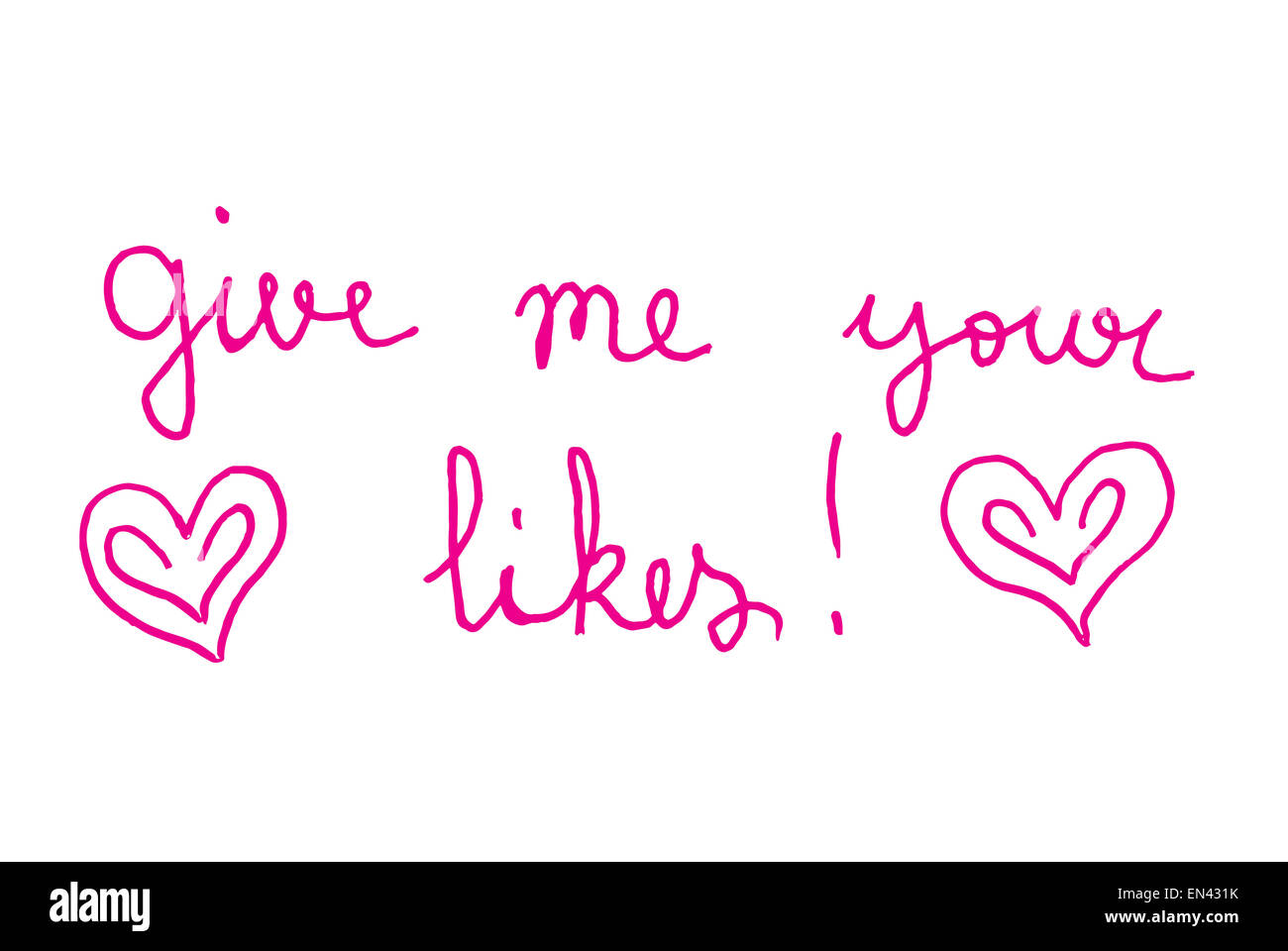 Hand drawn message Stock Photo - Alamy