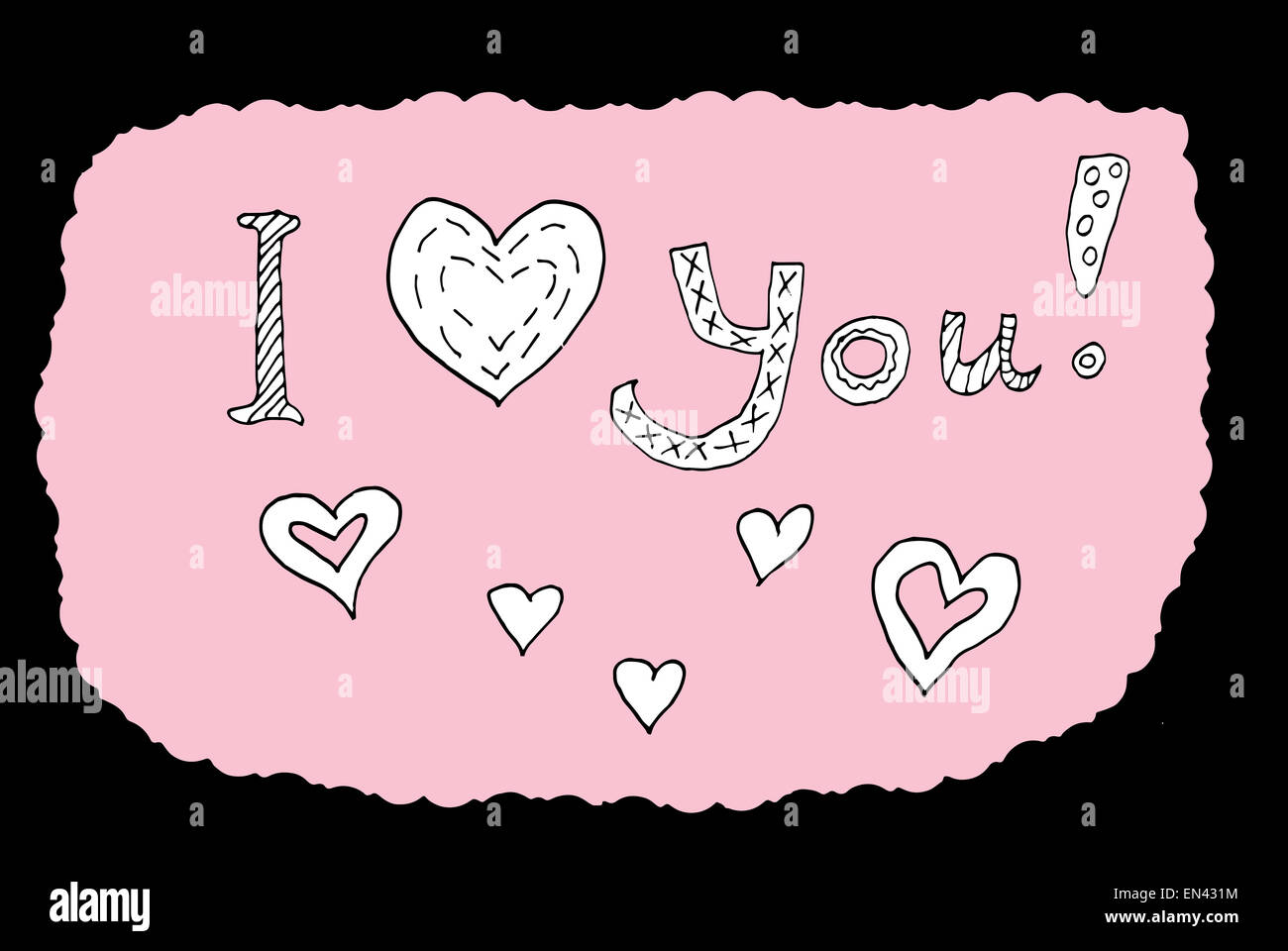 Hand drawn message Stock Photo - Alamy