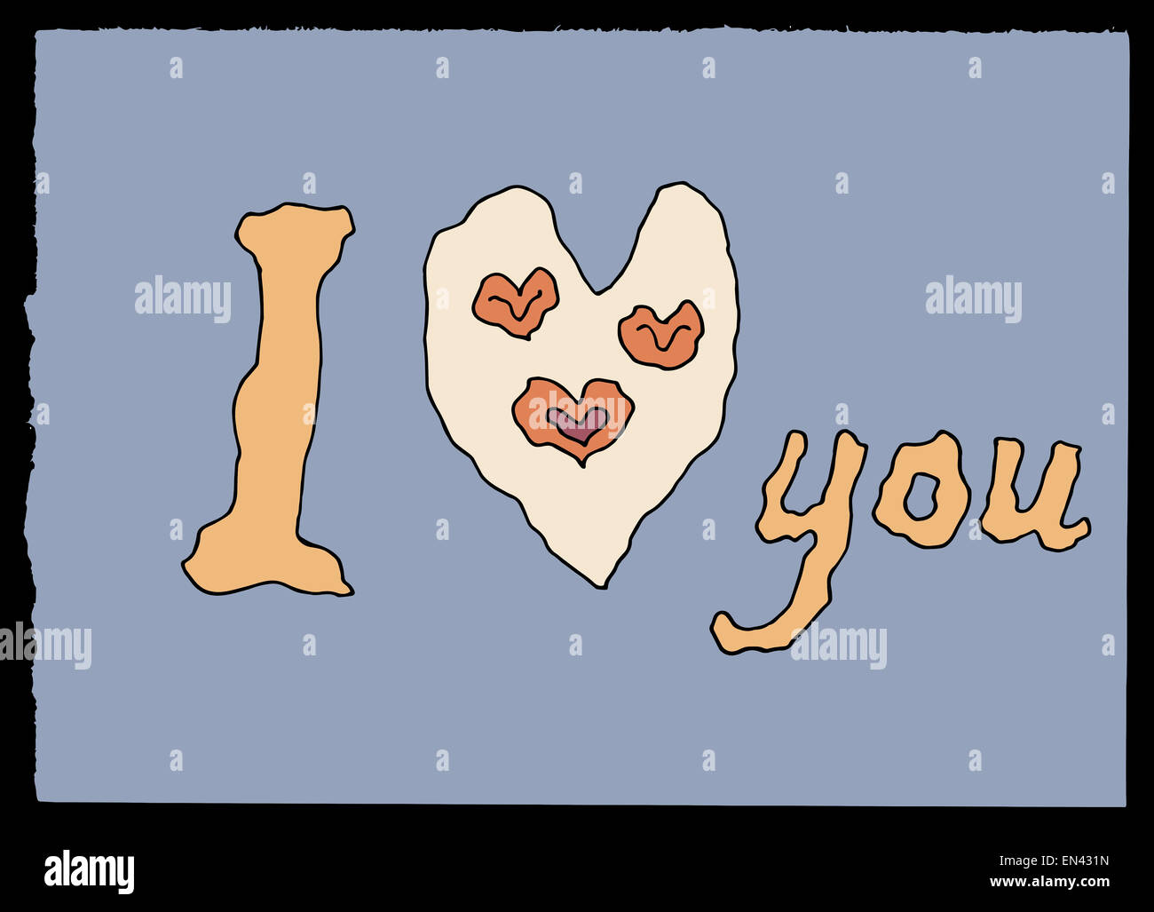 Hand drawn message Stock Photo - Alamy