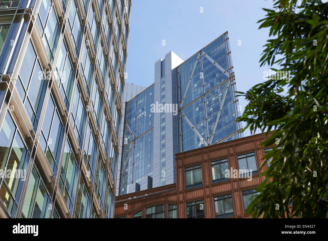 Modern architecture in the Broadgate area, City of London, UK Stock ...