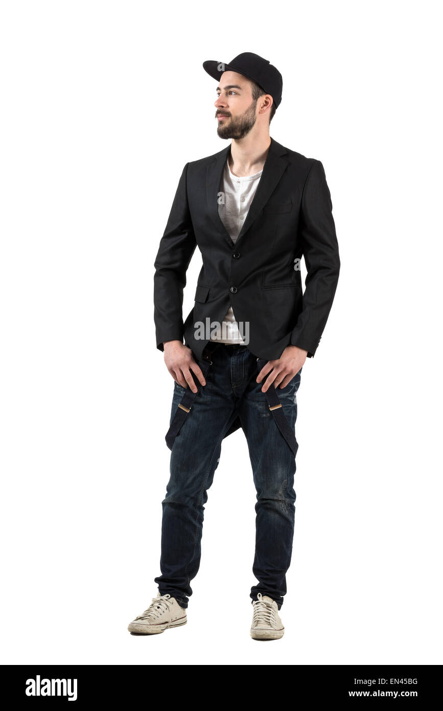 Smiling young model baseball cap Cut Out Stock Images & Pictures - Alamy