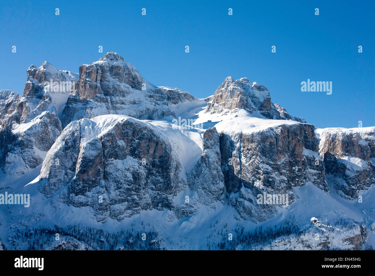 The Peaks of Cima Pissadu and L'Antersass behind The Sella Gruppe above ...