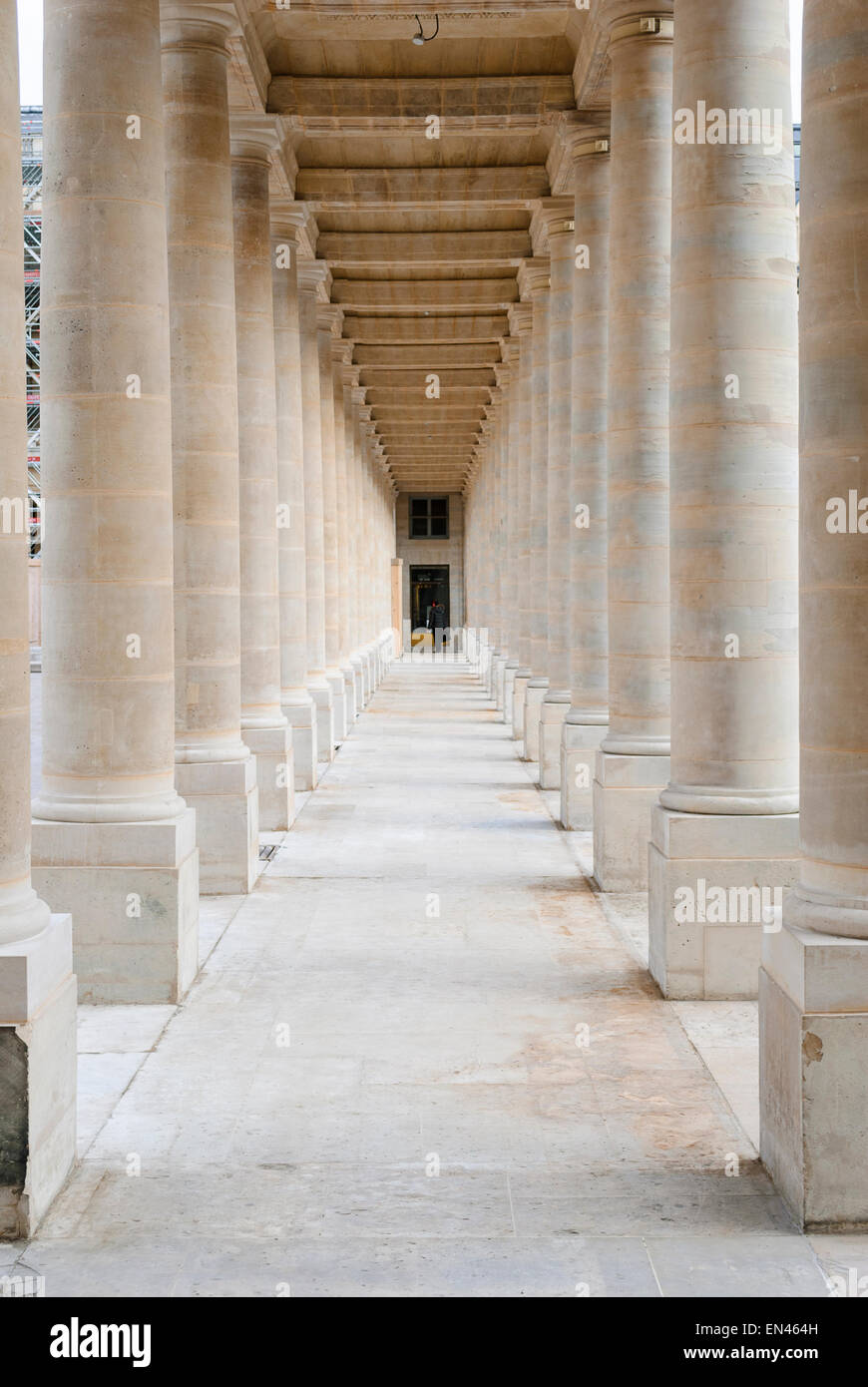 Colonnades Place du Palais Royal in Paris Stock Photo - Alamy