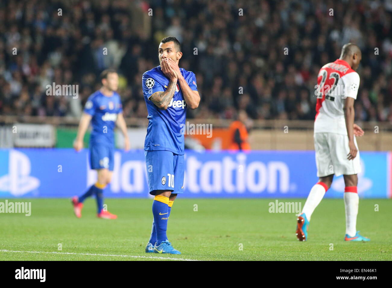 Carlos TEVEZ - 22.04.2015 - Monaco/Juventus Turin - 1/4Finale retour ...