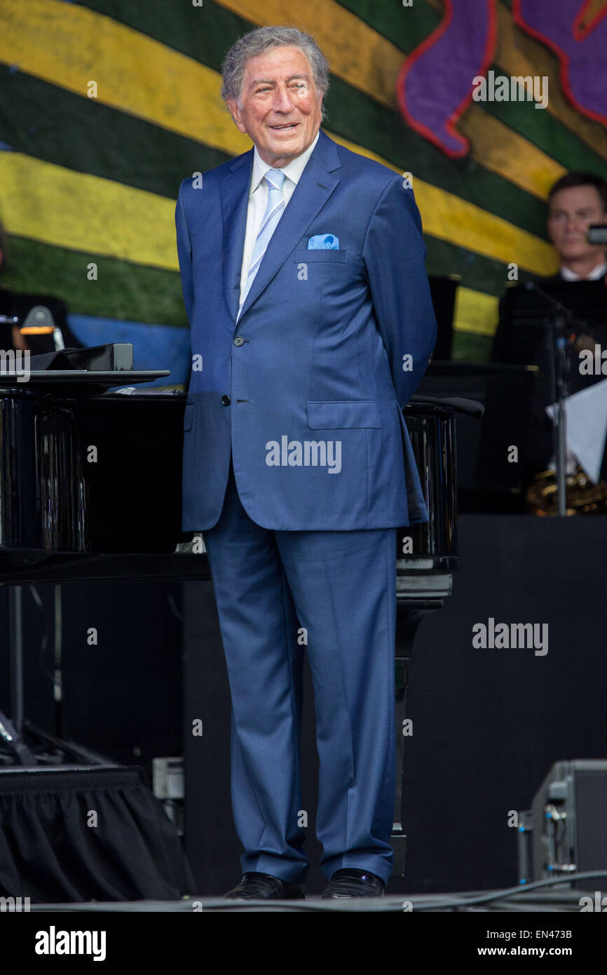 New Orleans, Louisiana, USA. 26th Apr, 2015. Singer TONY BENNETT ...