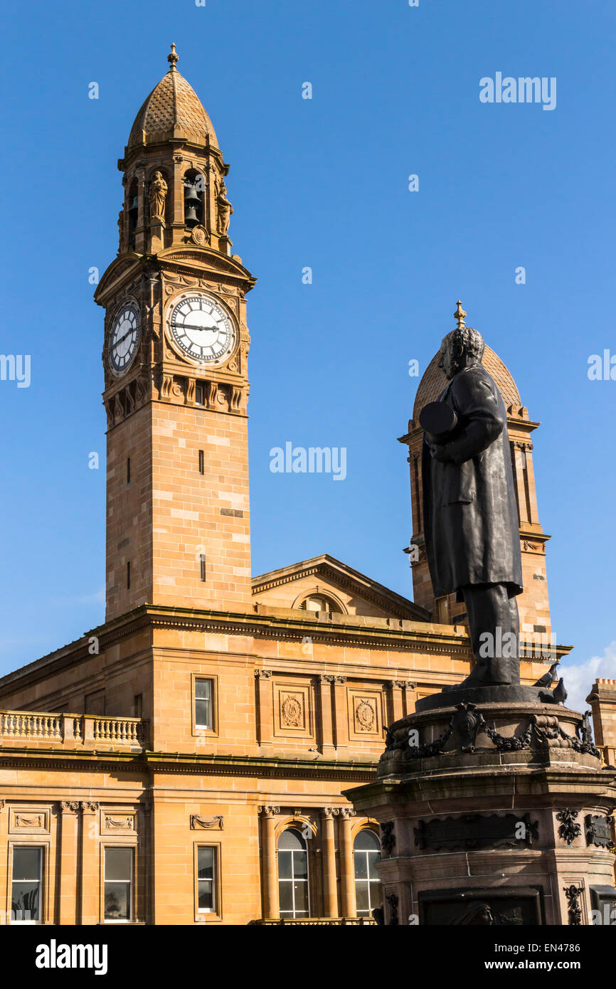 Paisley Town Hall Clock, Paisley, Renfrewshire, Scotland Stock Photo ...