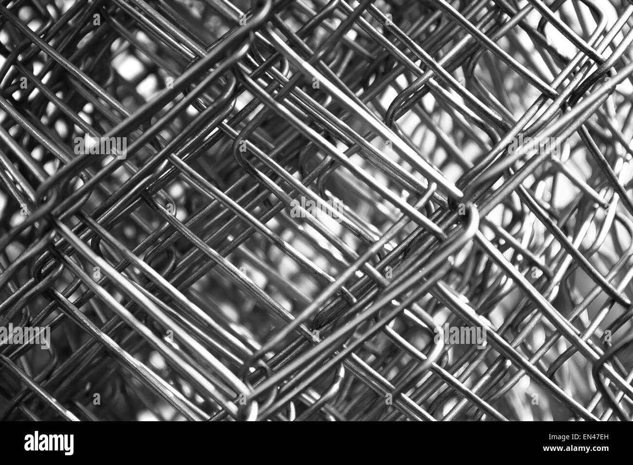 Wire mesh netting Black and White Stock Photos & Images - Alamy
