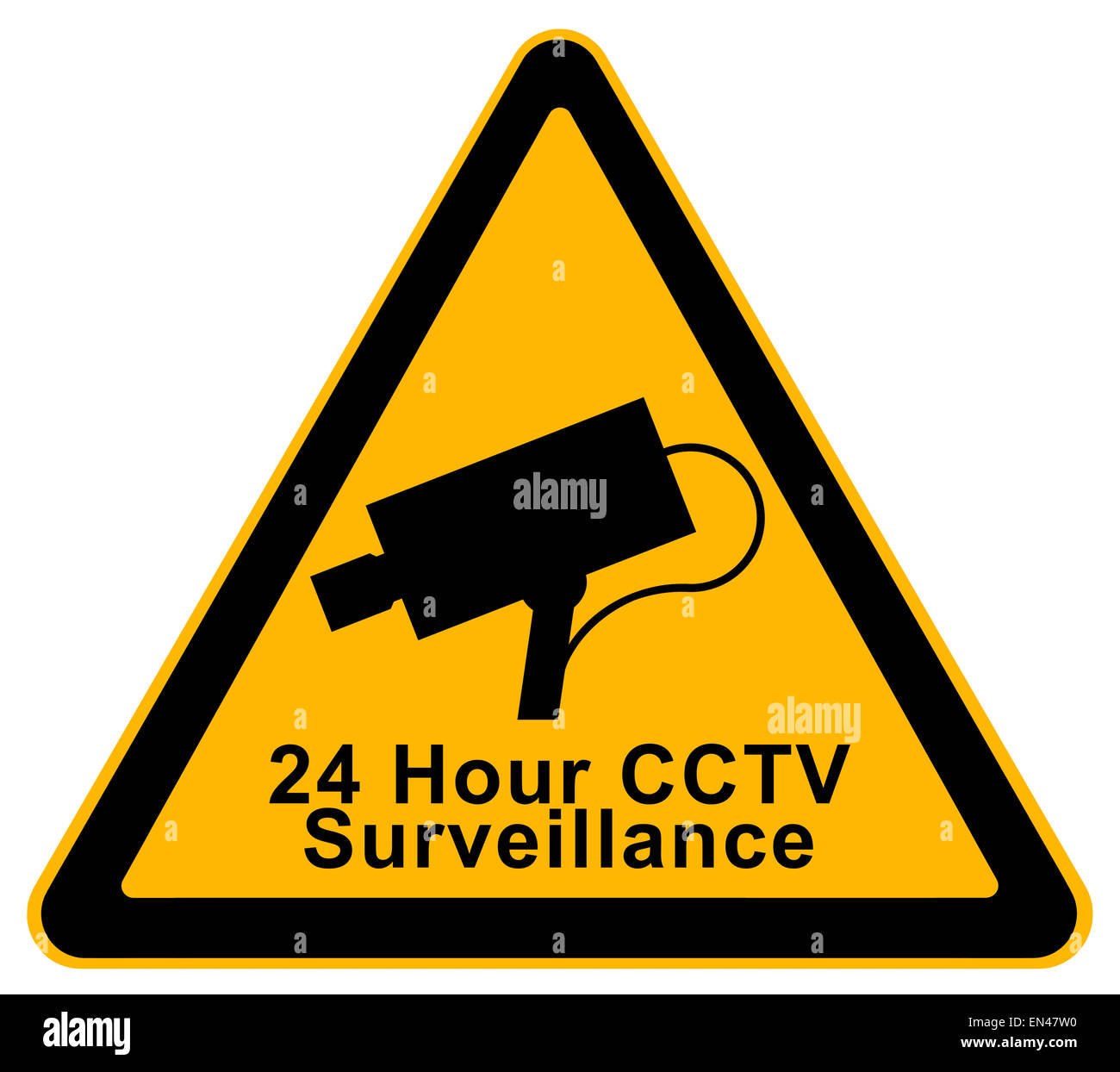 Cctv camera warning sign hi-res stock photography and images - Alamy