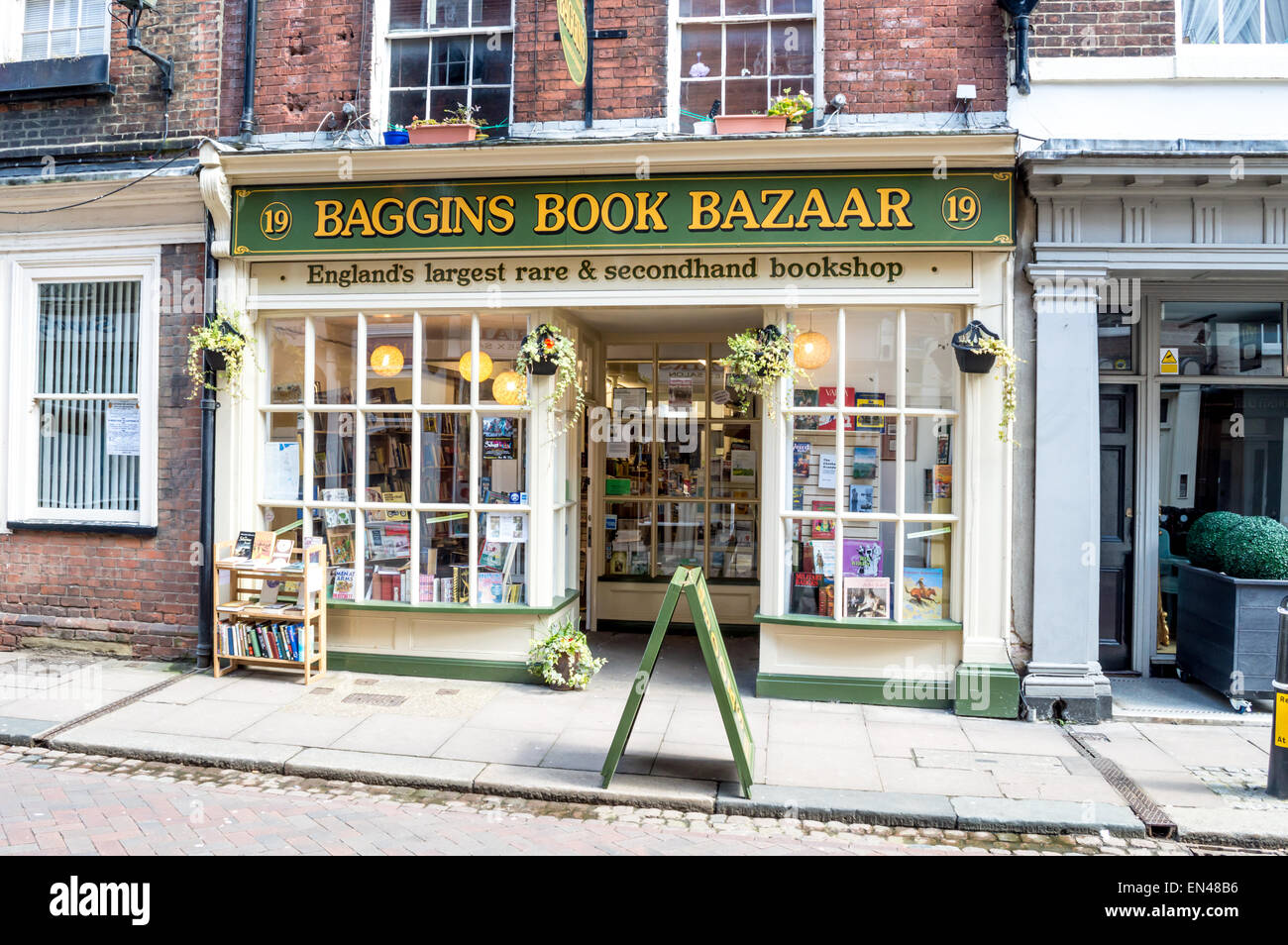 Baggins Book Bazaar, Rochester, England, UK, Kent Stock Photo - Alamy
